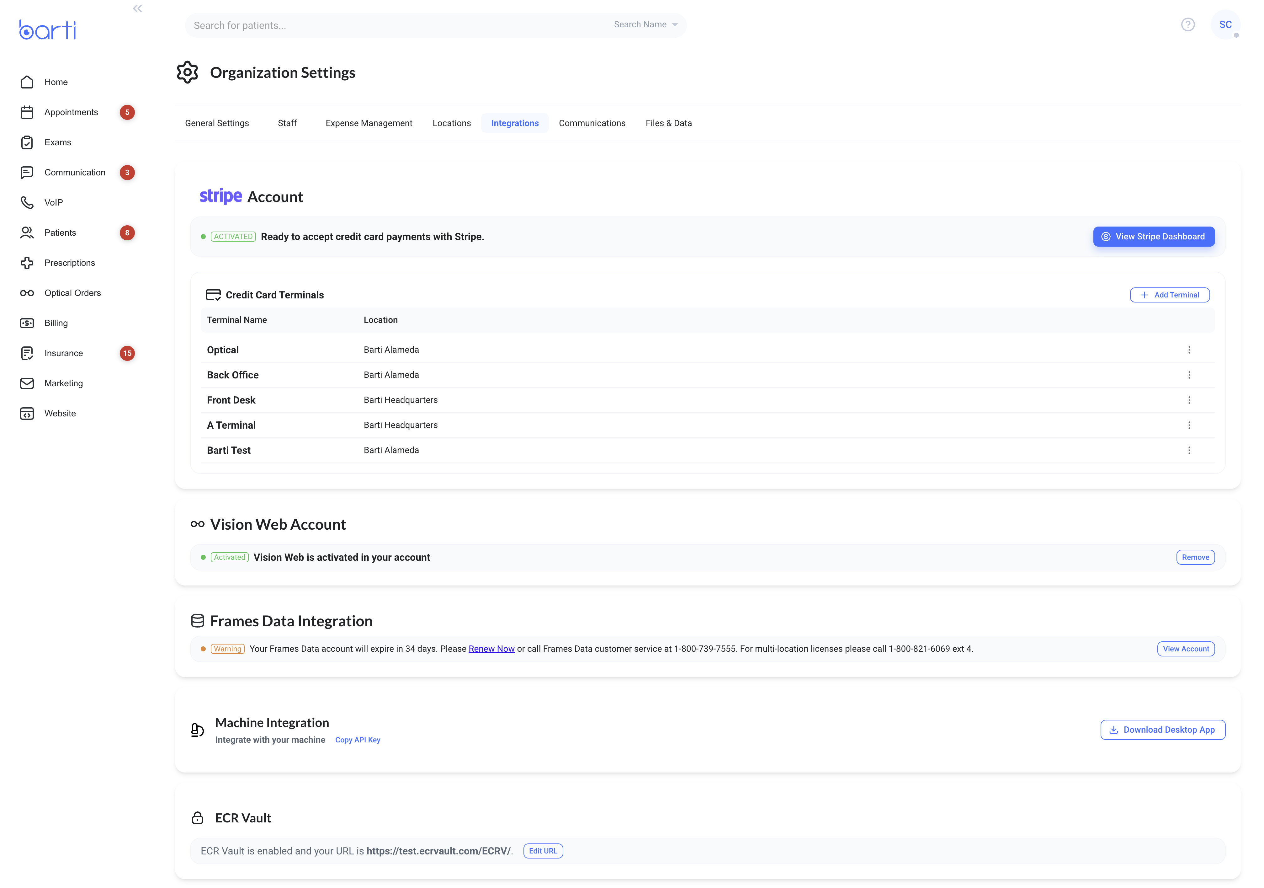 Barti Integration with ECR Vault – Barti Help Center